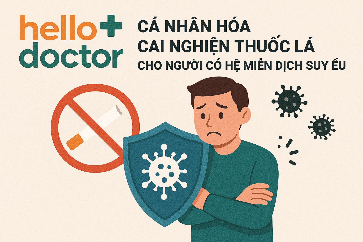 Cá nhân hóa cai nghiện thuốc lá cho người có hệ miễn dịch suy yếu